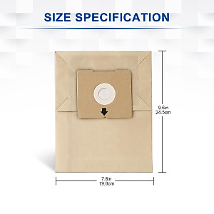 LANMU Vacuum Bags Compatible with Bissell Zing 4122, 2154A, 2154W, 2154, 4122D, 1668, 1668C, 1668W, 1608, 2154C Canister Vacuum, Replacement Part Number 2138425 (6 Pack)