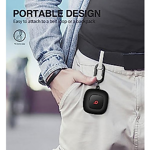 SURITCH Beats Fit Pro Case Cover Protector, Shock-Absorbing Protective TPU Shell for Beats Fit Pro Charging Case 2021 Earbuds Secure Locking System with Anti-Lost Keychain, Beats Black