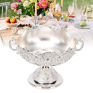 YYOYY European Creative Retro Fruit Plate Tray, Zinc Alloy Material Sturdy Durable Fruit Plate Tray for Living Room Kitchen Storage