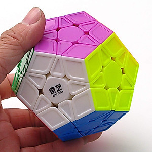 Megaminx Speed Cube, Stickerless 3x3x3 Pentagonal Speed Cube Dodecahedron Magic Cube Puzzle