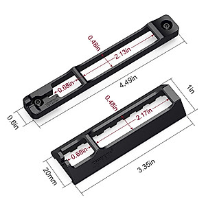 Feyachi Tape Pressure Switch Mount Plate for FL11 FL14 FL17 FL22 WL18 Tactical Flashlight and GL6 Green Laser Sight(MP22 for Mlok Systems, MP23 for Picatinny Rail)