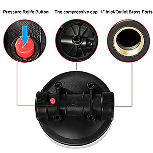 Geekpure 10-Inch Whole House Water Filter System with 4 Pleated Filters-4.5"x10"-1-Inch Port