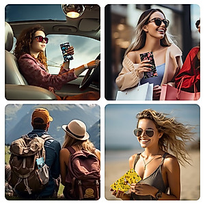 Einzelnn Sunglass Eyeglass Glasses Case Soft, Squeeze Top Portable Travel Leather Soft Sunglasses Case Pouch Bag for Women Men Cute Dogs