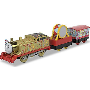 Fisher-Price Thomas & Friends Trackmaster Golden Thomas, Motorized Train Engine for Preschoolers Ages 3 Years & Older