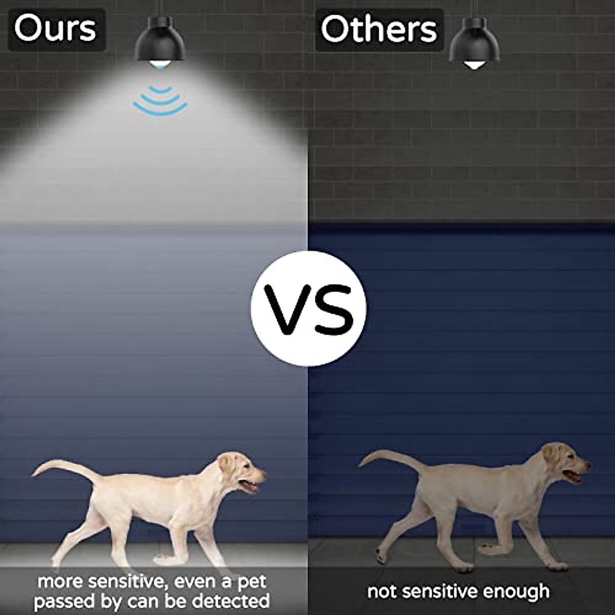 Minpory Motion Sensor Light Bulbs Outdoor, Movement Activated Dusk to Dawn LED Security Bulbs, 13W(100W Equivalent) A19 E26 5000K Daylight Cool White for Garage Porch Basement Hallway Closet, 2 Pack