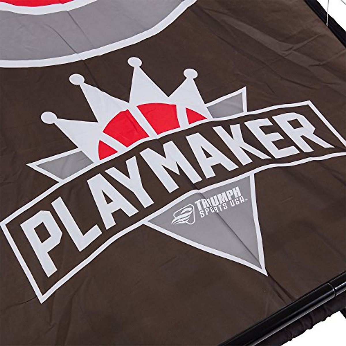 TRIUMPH SPORTS USA Play Maker Double Shootout Basketball Game Includes 4 Game-Ready Basketballs and Air Pump and Needle, Black