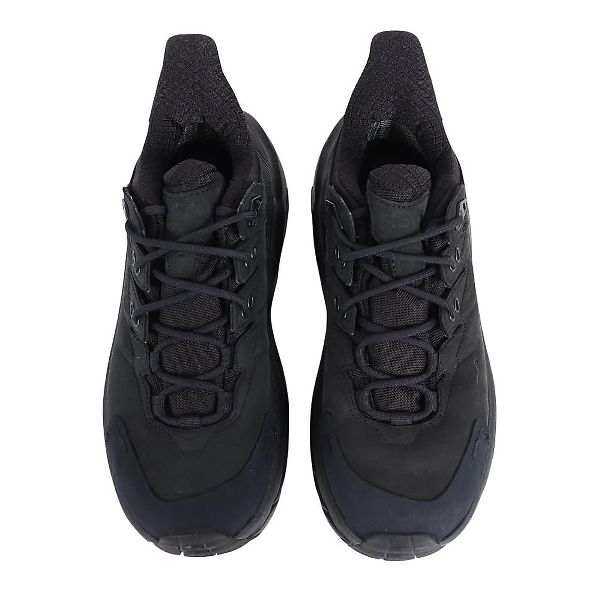 HOKA ONE ONE Womens Kaha 2 Low GTX Leather Synthetic Black Black Trainers 8 US