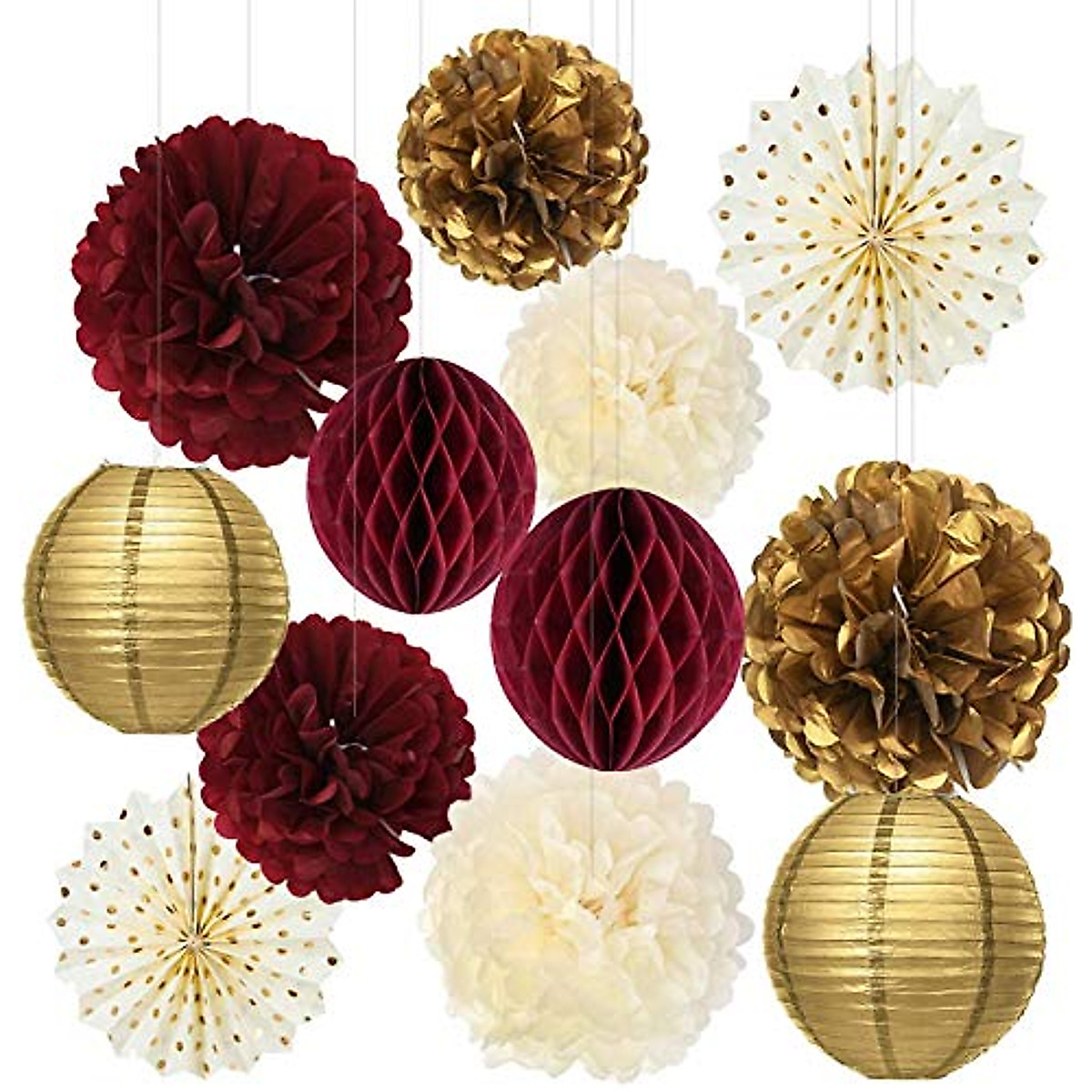 Graduation Decorations Maroon Gold 2023 Burgundy Gold Balloons/Maroon Grad Congrats Banner 2023 Burgundy Graduation Party/Fsu Graduation Decorations Class of 2023