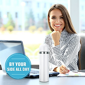 Geiserailie 18 Oz Sublimation Tumblers Vacuum Insulated Cups with Lid Blank White Stainless Steel Tumblers for Sublimation DIY Coffee Travel Mug for Office Travel Outdoors(4 Pieces)