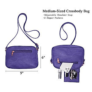 Tote Handbags for Women Purse and Wallet Set Large Shoulder Bags Crossbody Purses Satchel Purple