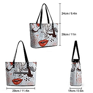Womens Handbag Rose Flower Bird Leather Tote Bag Top Handle Satchel Bags For Lady