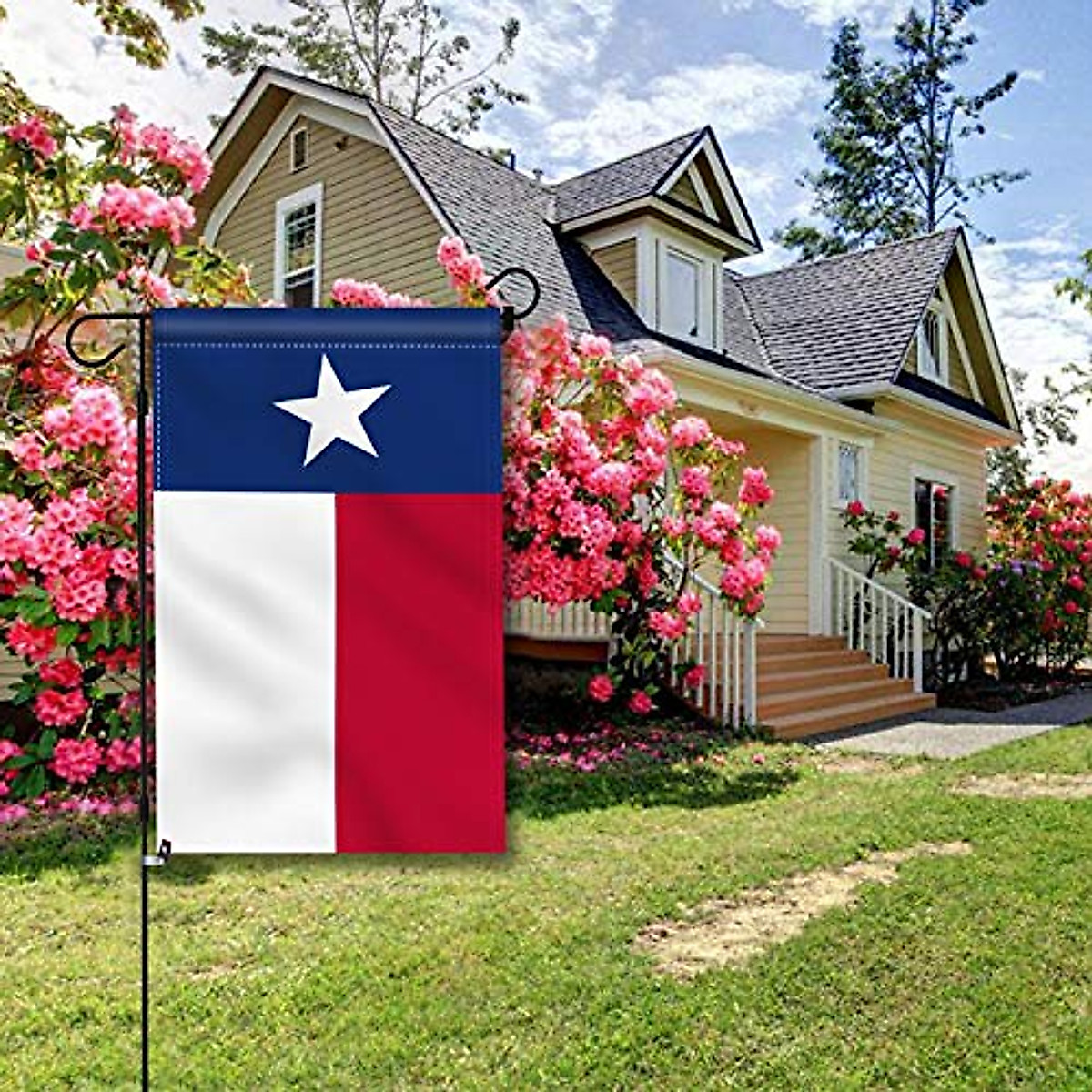 ANLEY Double Sided Premium Garden Flag, Texas State The Lone Star State US Patriotic Garden Flags for Home Decor - Weather Proof & Double Stitched Yard Flags - 18 x 12.5 Inch