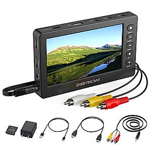 DIGITNOW Video to Digital Converter, VCR VHS to Digital Converter with 5" OLED Screen, Video Recorder Capture Device from DVD, RCA, Hi8, Camcorders, Gaming Systems, Support AV and HDMI