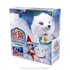 Elf Pets: an Artic Fox Tradition - Huggable Elf Pet Arctic Fox Stuffed Animal - Includes Beautifully Illustrated Hardbound Storybook, Mini Snow Globe Charm and Official Adoption Certificate