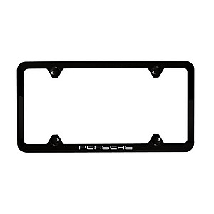 Porsche Slimline License Plate Holder in Black