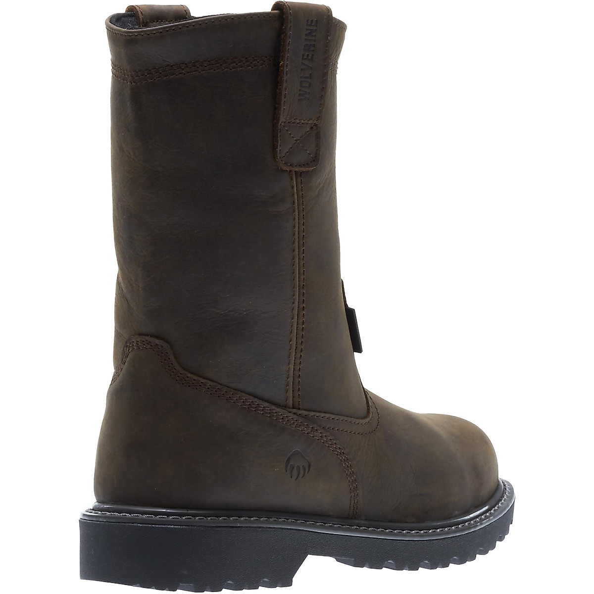 Wolverine Men's Floorhand Waterproof 10" Steel Toe Work Boot, Dark Brown, 10.5 W US