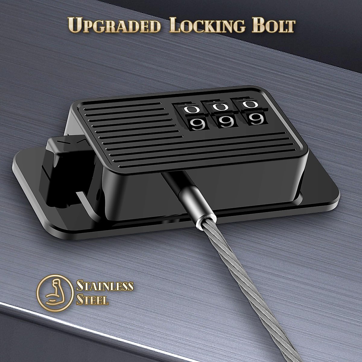 TOASAM Black Combination Lock - Effortless Access Control, Advanced Locking Mechanism, Customizable Security Codes, Childproofing, Versatile Application