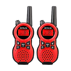 Retevis RT38 Walkie Talkies for Kids 2 Pack,Toy Walkie Talkie with 22 CH VOX USB Port Flashlight,Toy Walkie Talkie for 5-13 Boys Girls Outdoor Camping Games Indoor(Red)