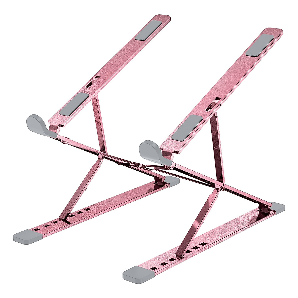 VAJUN Laptop Desk Stand, Laptop Stand New, Portable Ergonomic Laptop Stand Compatible with MacBook Air Pro, HP, Lenovo, Dell, More 10-15.6" Laptops and Tablets (Silver)