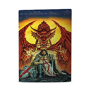 Head Case Designs Officially Licensed Ed Beard Jr Knight Templar Friendship Dragons Vinyl Faceplate Gaming Skin Decal Compatible With Sony PlayStation 5 PS5 Disc Edition Console & DualSense Controller