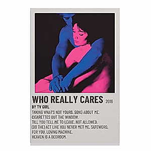 XIANGSOPY TV GIRL WHO REALLY CARES 2016 Canvas Poster Wall Art Decor Print Picture Paintings for Living Room Bedroom Decoration Unframe-style112×18inch(30×45cm)