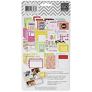 me & my BIG ideas Pocket Pages Journaling Cards, Love