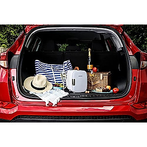 Subcold Pro4 Luxury Mini Fridge Cooler 4 Litre / 6 Cans AC & Exclusive USB ECO Power Option | Portable Small Refrigerator For The Office, Bedroom, Car, Travel, Skincare & Cosmetic (Gray)