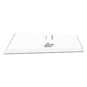 Slice 10528 Pointed Tip Ceramic Replacement Blade with 1" Cutting Depth, Equivalent to 20 Metal Blades (3 Pack), White