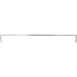 Hardware Resources Metal Shelf Rail - Guard Fence for Hanging Shelving, Shoe Racks, Kitchen Cabinets, Pull Out Shelves - Protects Against Falls, Easy To Install - Chrome Finish, 17.44" Long 1.75" High