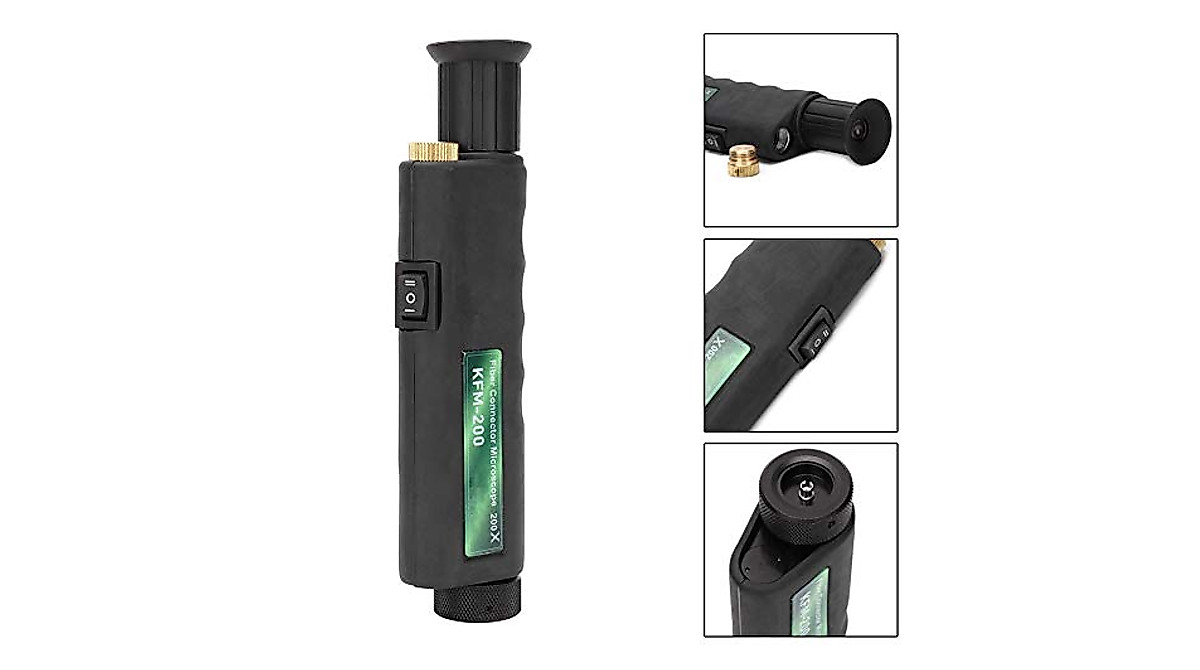 Handheld Optical Fiber Microscope: 200X & 400X Magnification