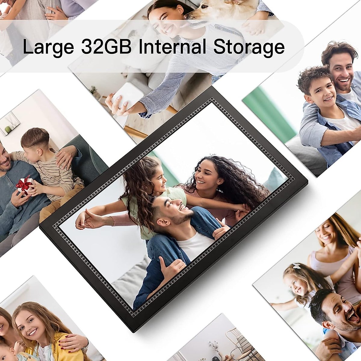 Digital Photo Frame 10.1 Inch WiFi Digital Picture Frame with 1280 * 800 IPS Full HD Touchscreen, Humblestead 8GB WiFi Smart Frame Share Photos and Videos Instantly from Anywhere via AiMOR App