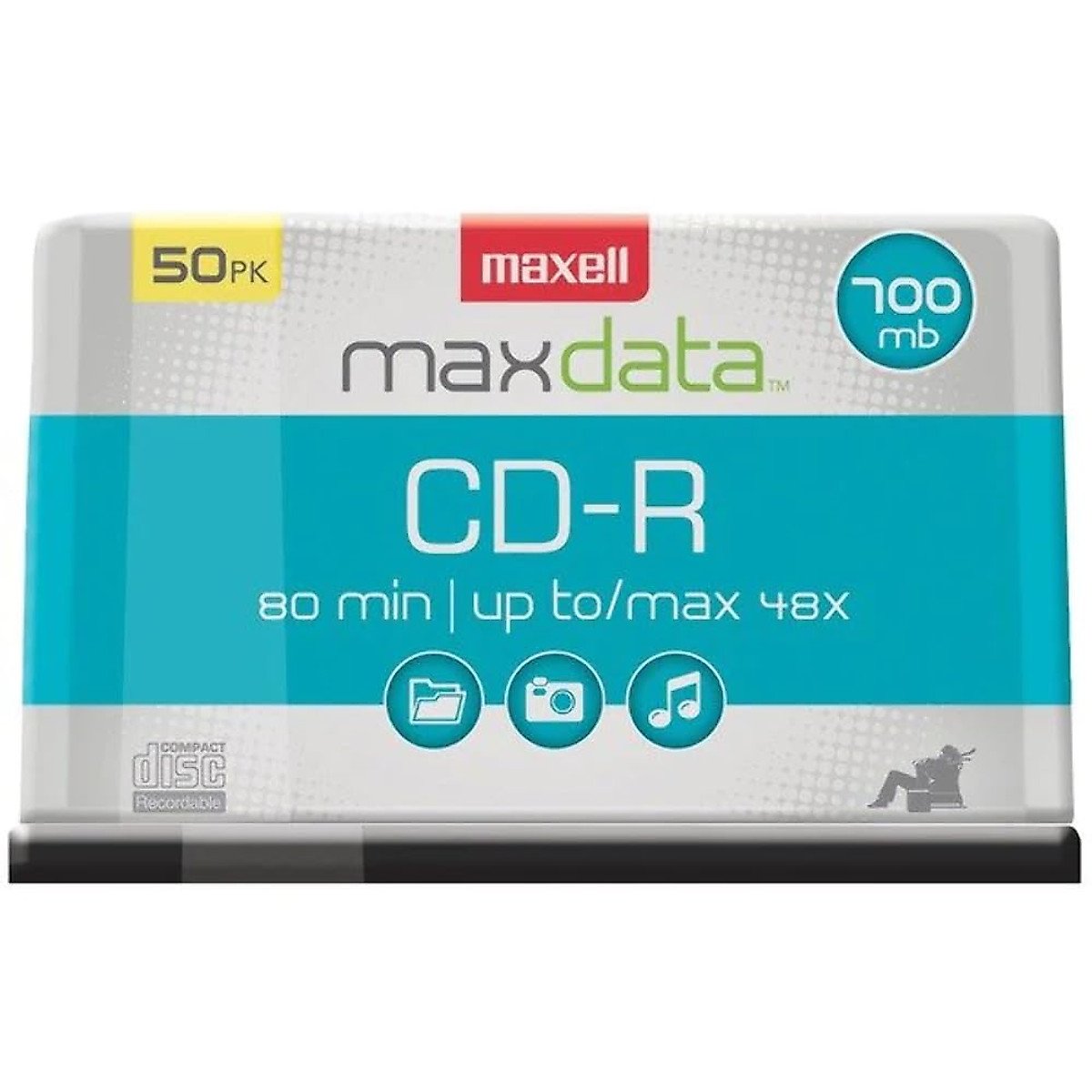 Maxell 623251/648250 700MB 80-Minute CD-Rs (50-ct Spindle),Blue