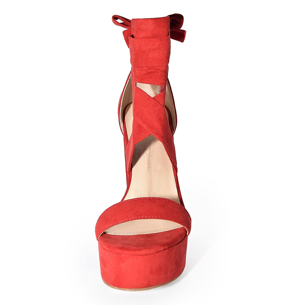 Wild Diva Women’s Lace Up Crisscross Platform Chunky Block Heel Sandals-RDVS-9