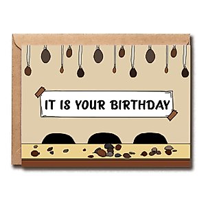 OystersPearl It Is Your Birthday Card - The Office Birthday Card - Dwight Jim Birthday Card Funny Office - Mouse Cave Birthday Card - Happy Birthday Card