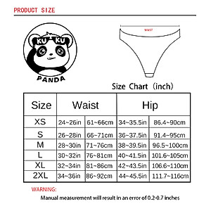 KUKU PANDA Sexy G String Thongs for Women Stretchy Cotton Panties Ladies No Show Underwear 6 Pack Set (B/W/R/Leopard, Medium)