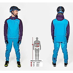 Endura Mens MT500 Mountain Cycling Jacket Freezing Point - Electric Blue, Large
