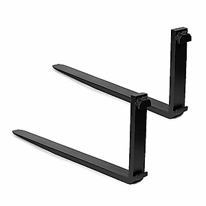 Titan Attachments 60in Pallet Fork Blades, Class 3 Pallet Forks and Accessories, Rated 6,000 LB