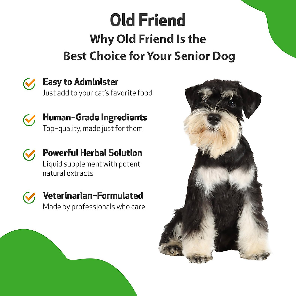 Pet Wellbeing Old Friend for Senior Dogs - Vet-Formulated - Aging Immune System & Joint Mobility Support in Older Canines - Natural Herbal Supplement 2 oz (59 ml)