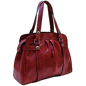 Floto Milano Shoulder Bag in Tuscan Red Full Grain Calfskin Leather