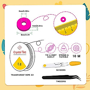 14600pcs Clay Beads for Bracelets Making Kit, 56 Colors Polymer Heishi Flat Clay Beads Charms for Jewelry Earring Making Kit Smiley Face Letter Beads with Necklace Strings Stuff Gift for Girls 6-12