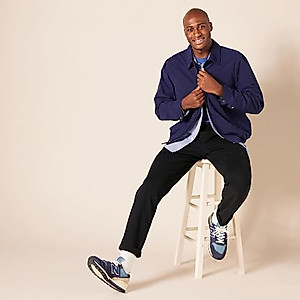 Amazon Essentials Men's Slim-Fit Casual Stretch Chino Pant, Black, 32W x 32L