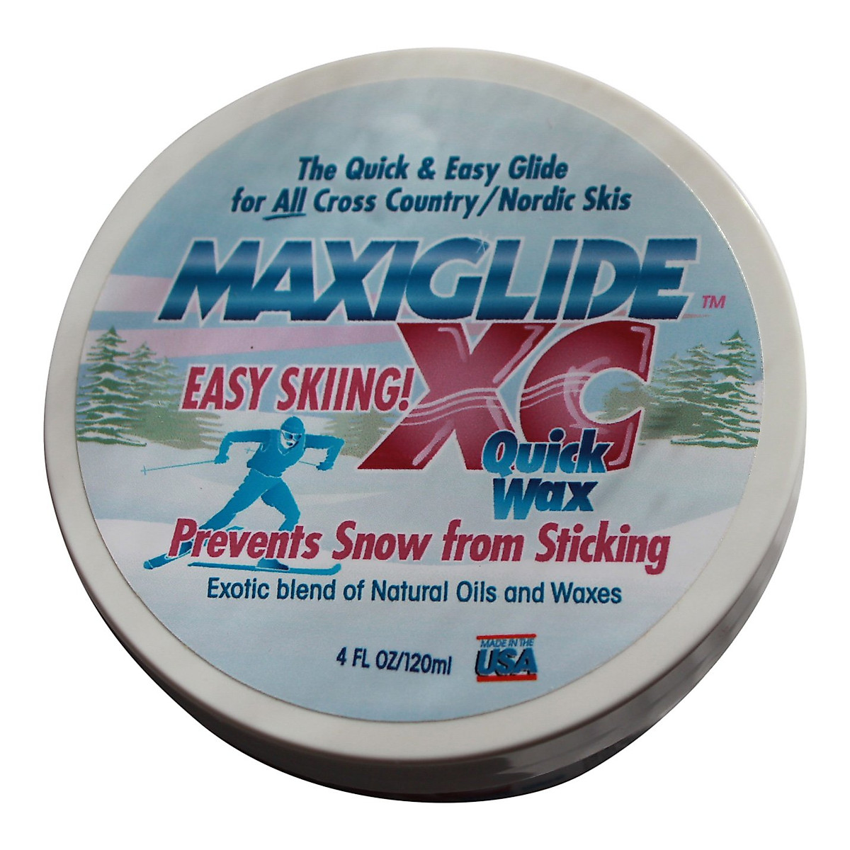 Ski Wax Maxiglide XC Quick Wax For all Cross Country Nordic Skis - 4fl oz container