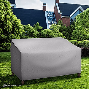 Patio Small Outdoor Loveseat Cover - Outdoor Patio Loveseat Washable - Heavy Duty Furniture 29x50x26 Inch Combo Cover