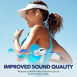 Memory Foam Tips for Apple AirPods Pro, V3.0, No Silicone Eartips Pain, Anti-Slip Replacement Ear Tips, Fit in The Charging Case, Reducing Noise Earbuds, 3 Pairs (Assorted Sizes S/M/L, Gray)