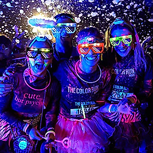 Golray 72Pcs Video Game Party Favors Kids Boy Gamer Birthday Gift with Box VIP Pass Holder LED Glasses Rings Toys for Teen Men Game On Birthday Party Supplies Decorations Pinata Goodie Bag Stuffers