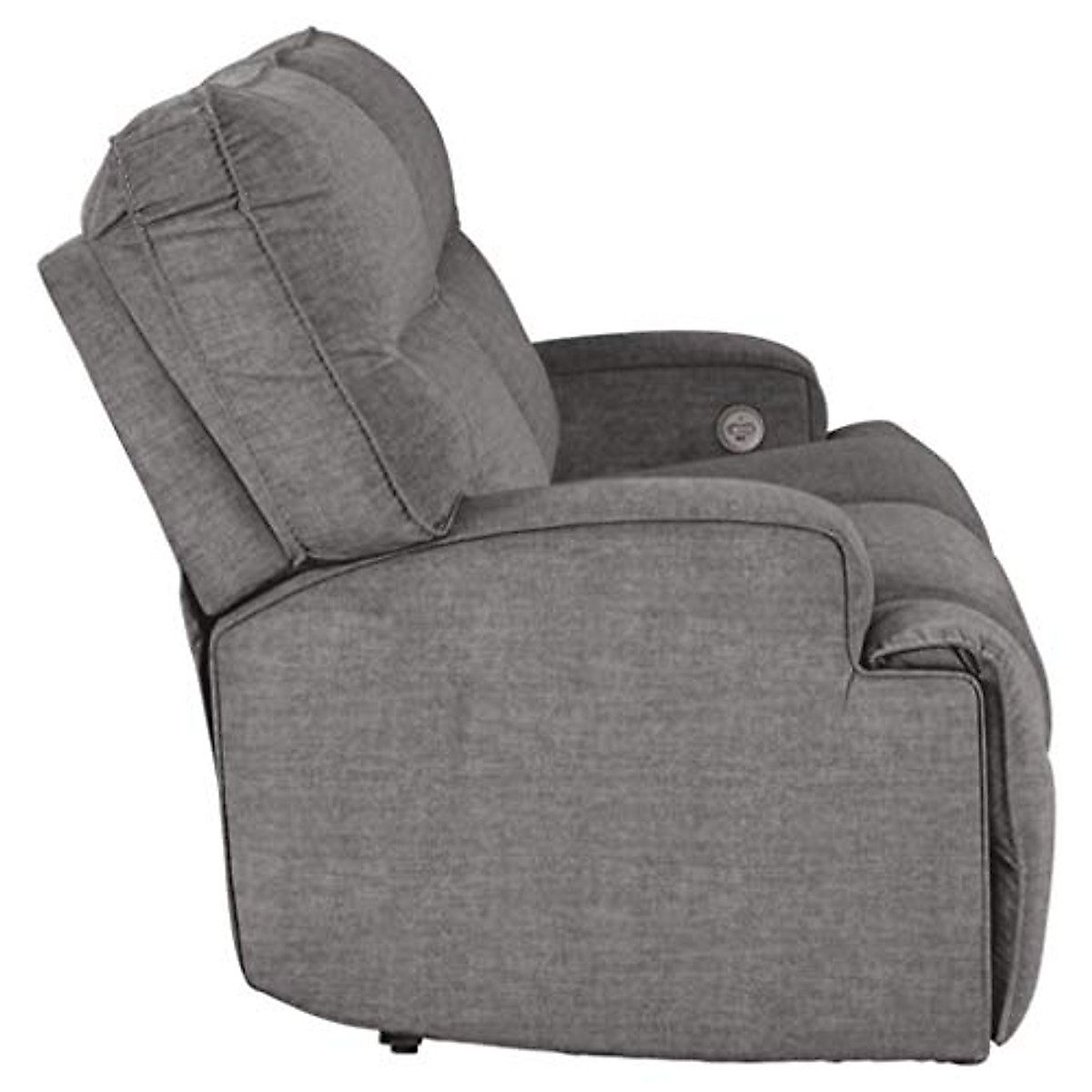 Signature Design by Ashley Coombs Contemporary 2 Seat Power Reclining Sofa, Gray