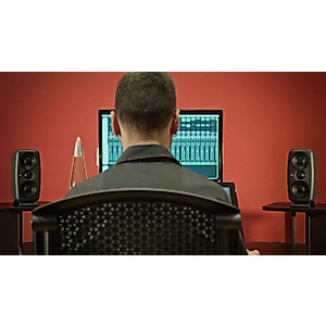 IK Multimedia iLoud MTM (Single) 100W, Dual 3" woofer Premium Compact Studio Monitor Powered Speakers, Designed for high-Performance Desktop Speaker, Computer Speakers and pc Speakers use and DJs