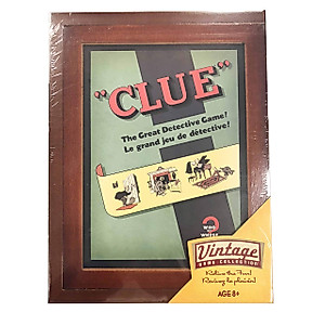 Parker Brothers Vintage Game Collection Exclusive Wooden Book Box Clue