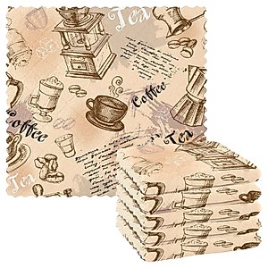 Dish Cloths Dish Towels Kitchen Towels 6 Pack Sets Absorbent Gold Black Marble Soft Decorative Reusable Nonstick Oil Washable (color7)