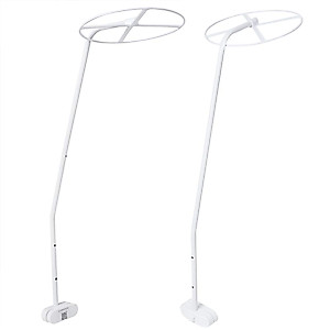 RUIRUIY Mosquito Net Stand, Mosquito Net Holder with Adjustable Clip-On Stand for Baby Crib, Mosquito Net Accessories